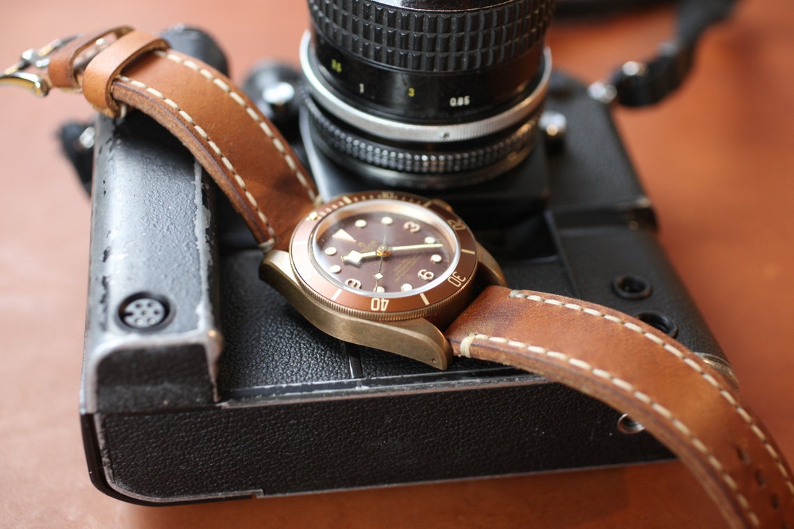 Classic Vintage Leather Watch Strap Watch Strap 20mm Watch - Etsy Sweden