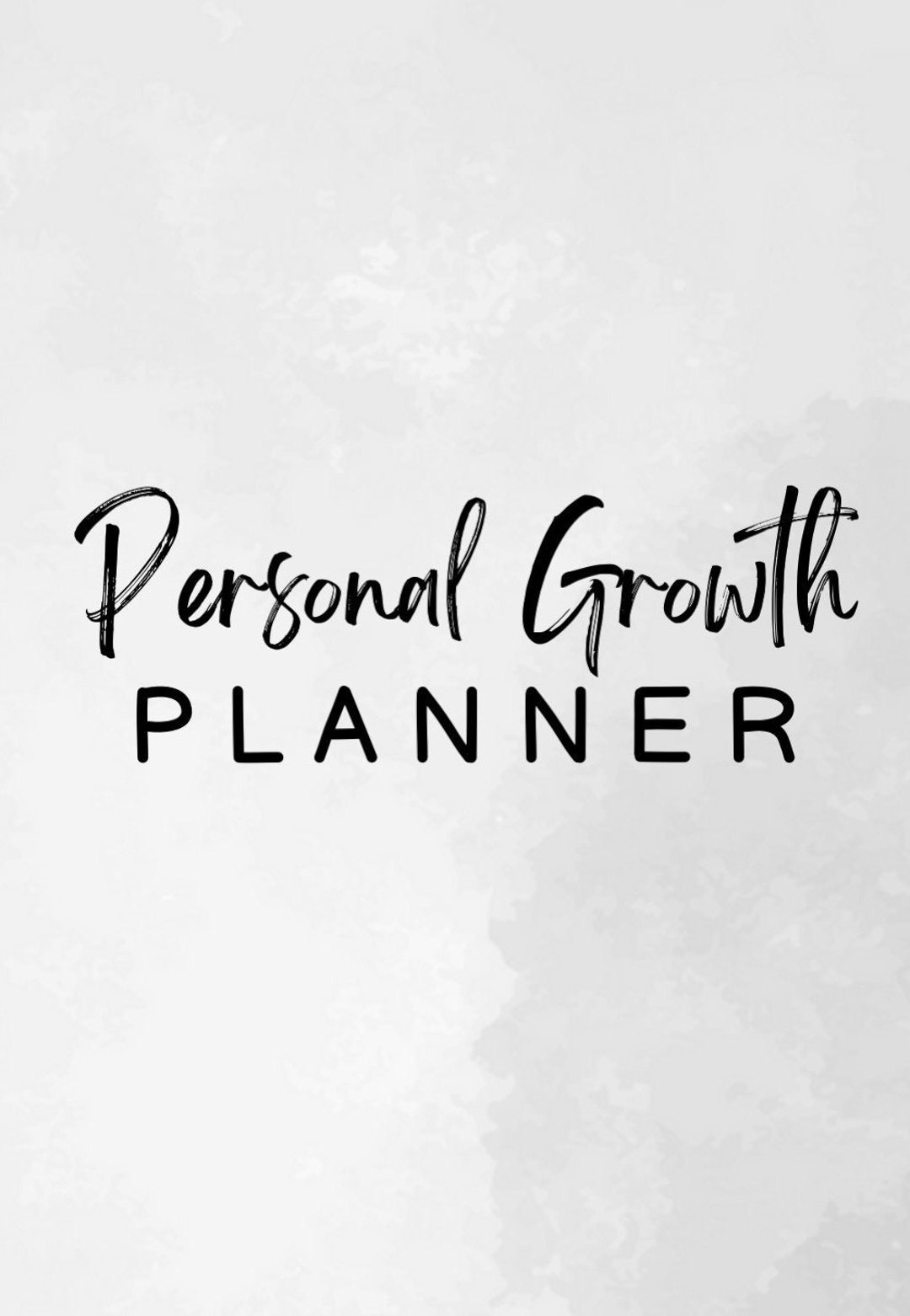 Editable Personal Growth Planner Template, Personal Growth Workbook ...