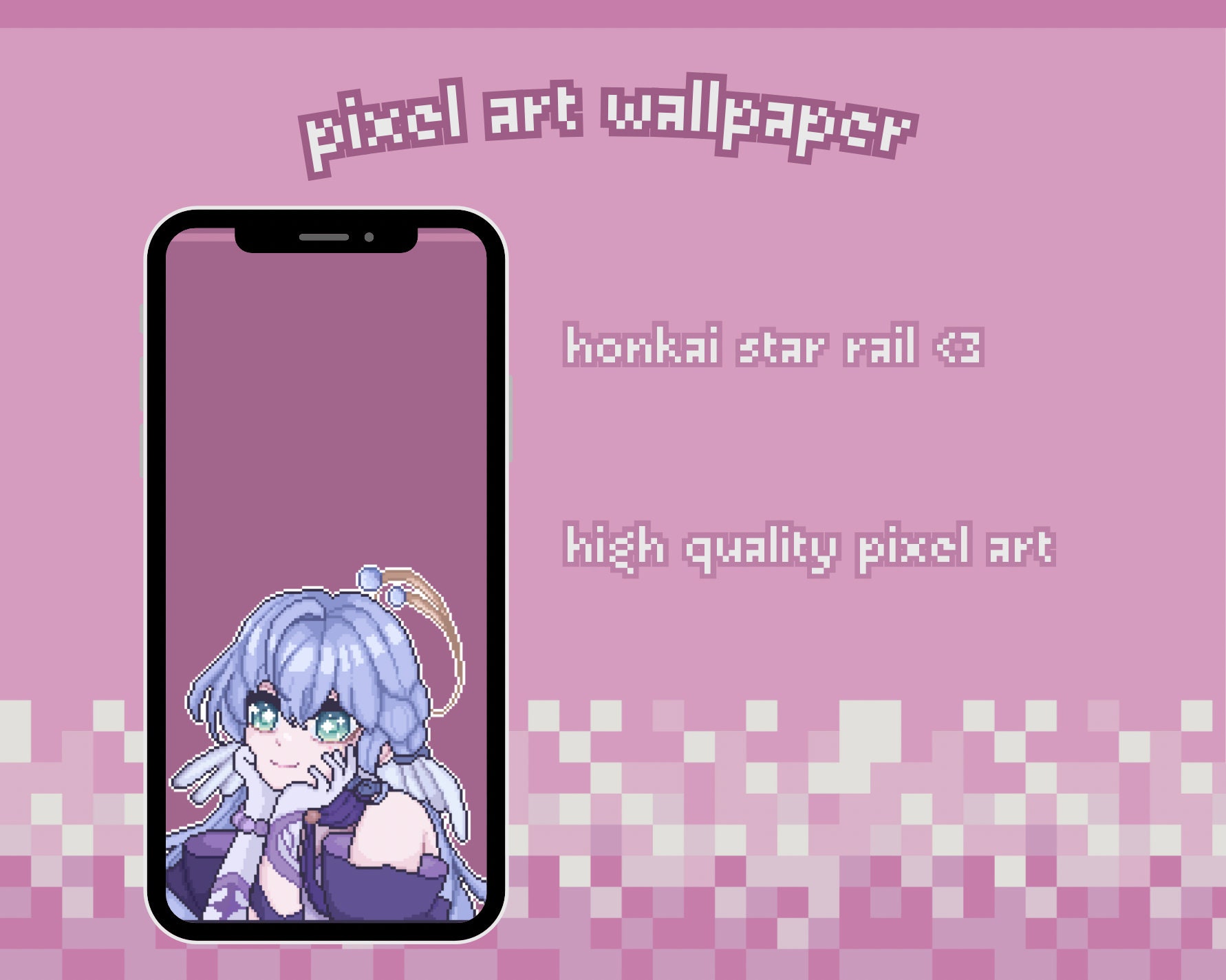 Robin Honkai Star Rail Pixel Art Wallpaper - Etsy