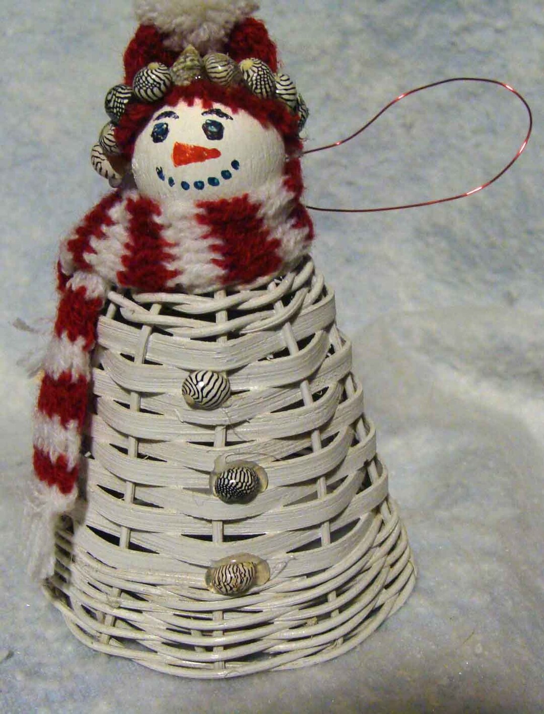 Florida Snowman Basket -- Wow It is Woven Like a Basket - Etsy