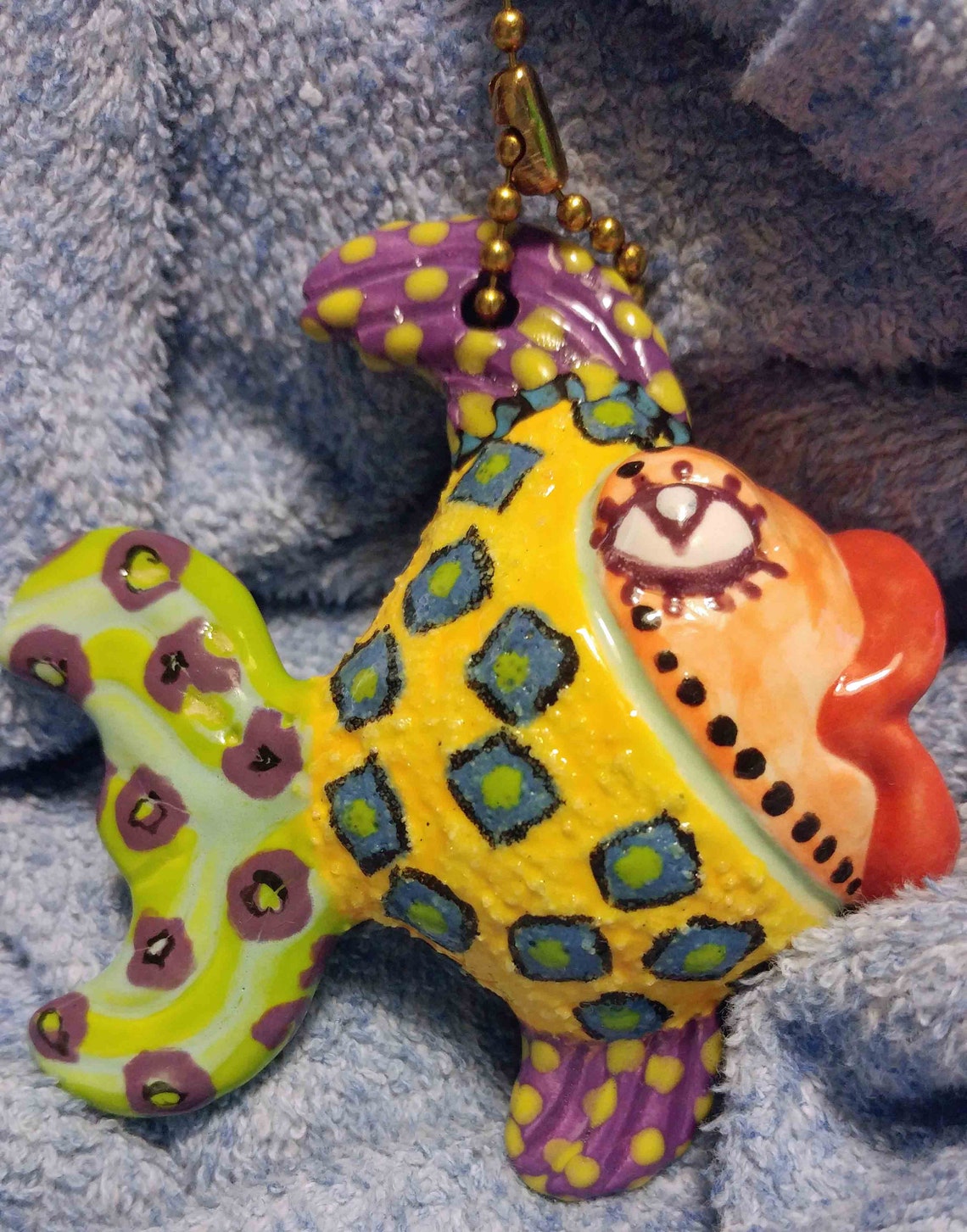 Fish Fan Pull, Hanging Fish, Ceiling Fan Pull, Nautical Decor, Beach ...