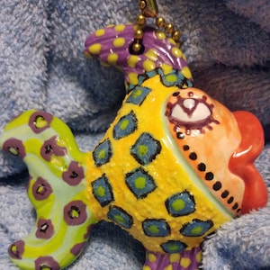 Fish Fan Pull, Hanging Fish, Ceiling Fan Pull, Nautical Decor, Beach ...