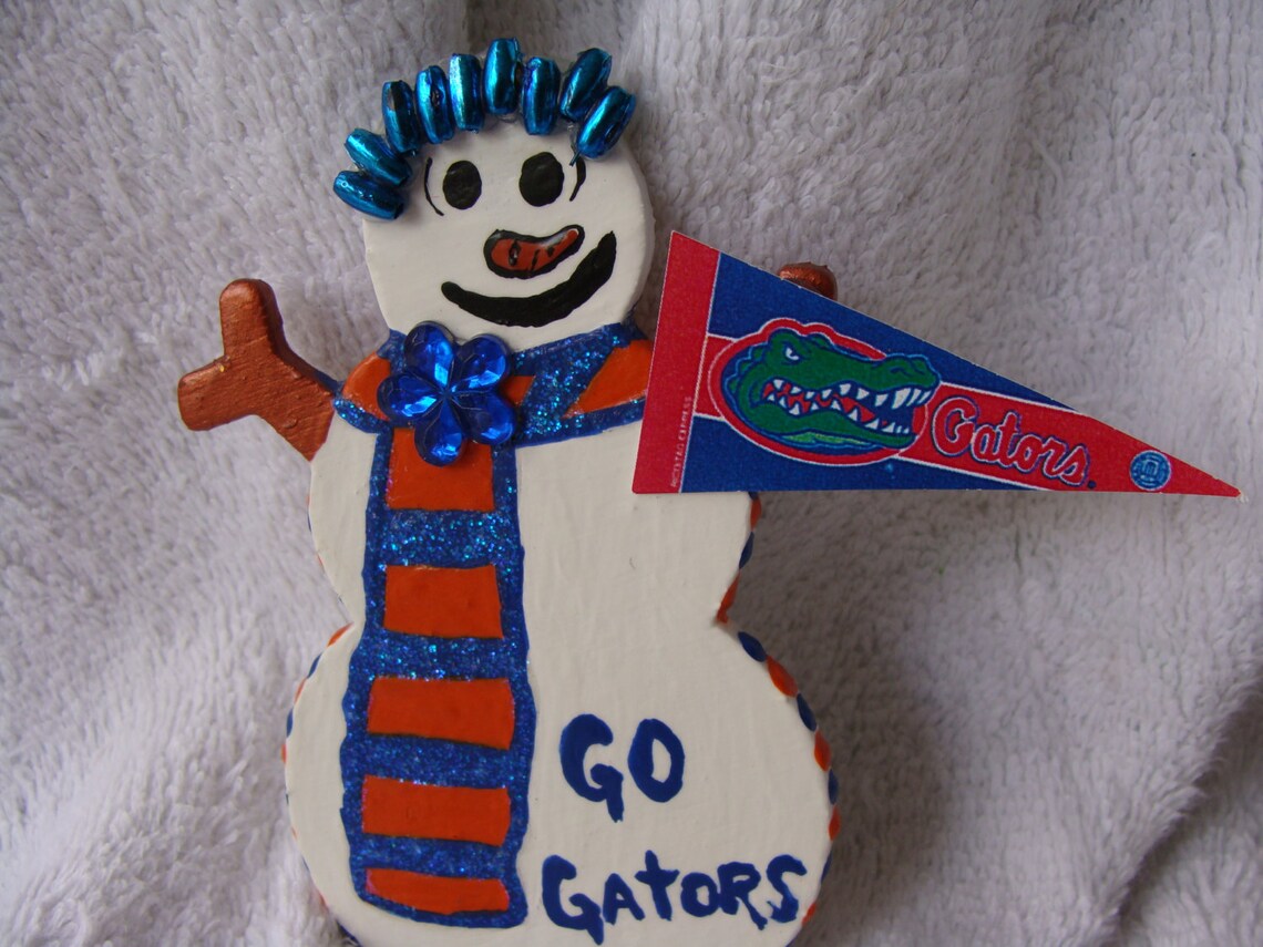 Snowman Gator Pin ... What Every Gator Fan Should Be Wearing - Etsy