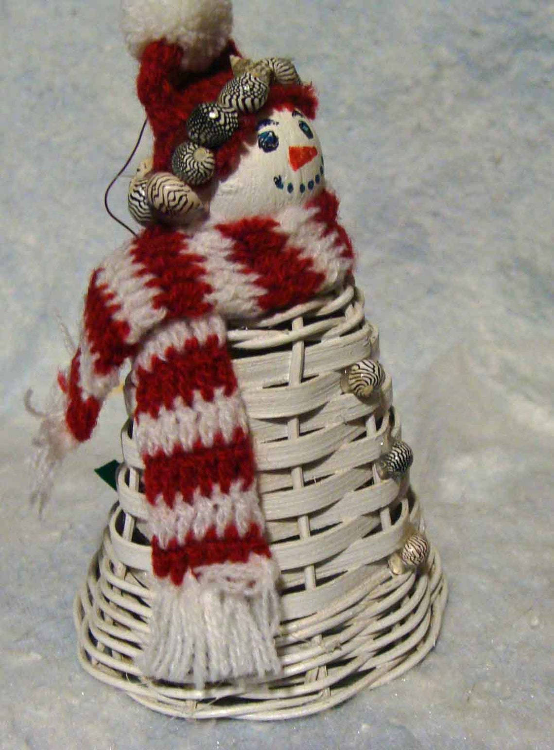 Florida Snowman Basket -- Wow It is Woven Like a Basket - Etsy