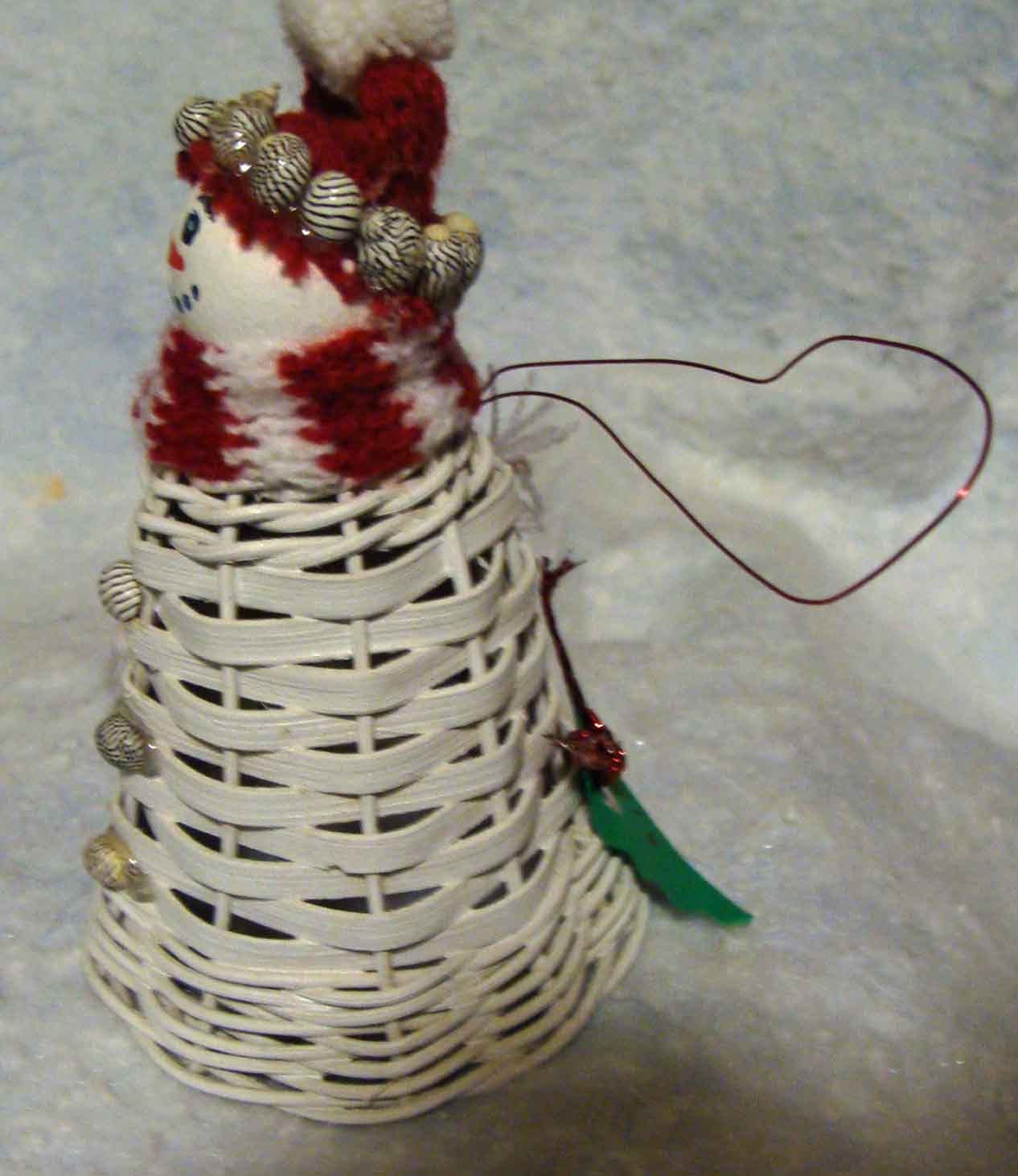 Florida Snowman Basket -- Wow It is Woven Like a Basket - Etsy