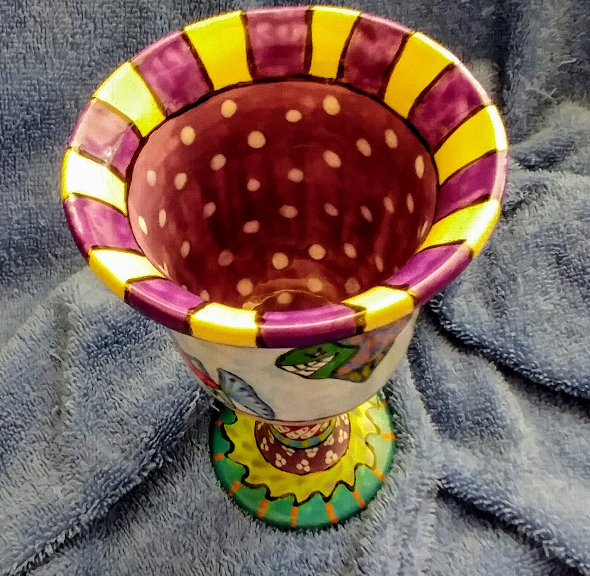 Crazy Fish Goblet, Unique Ceramic, Ocean Lover Gift Sea Life Beach ...