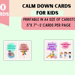 Calming Cards for Kids, Emotional Regulation, Calming Techniques, Calm ...