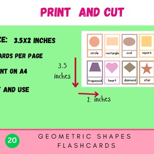 Shape Flashcards, Preschool Activities, Kids Flashcards,montessori ...