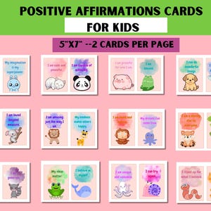 40 Positive Affirmation Cards for Kids: Lunchbox Notes (printable) - Etsy