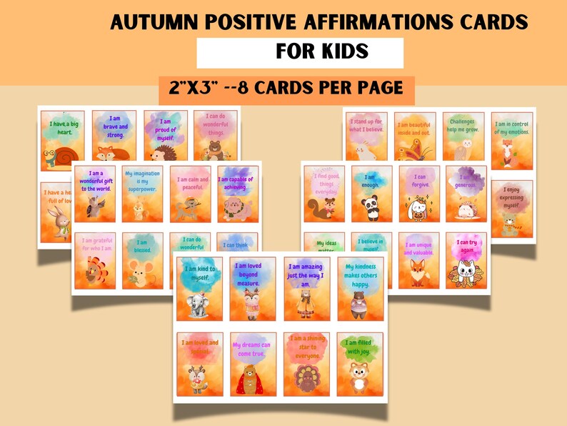 40 Positive Affirmation Cards for Kids: Lunchbox Notes (printable) - Etsy