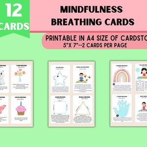 Mindfulness Breathing Cards for Kids: Anxiety & Self-regulation - Etsy