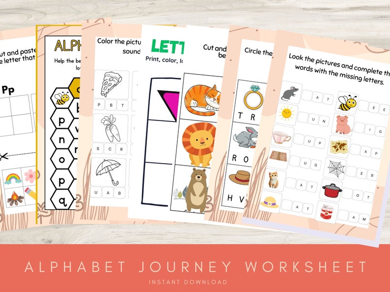 Alphabet Busy Book for Preschool and Kindergarten - Etsy