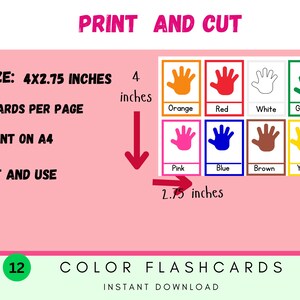 Color Flashcards|color Cards|color Recognition|homeschool|preschool ...