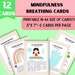 Mindfulness Breathing Cards for Kids: Anxiety & Self-regulation - Etsy