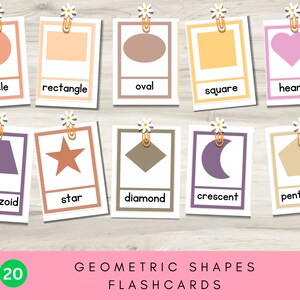 Shape Flashcards, Preschool Activities, Kids Flashcards,montessori ...