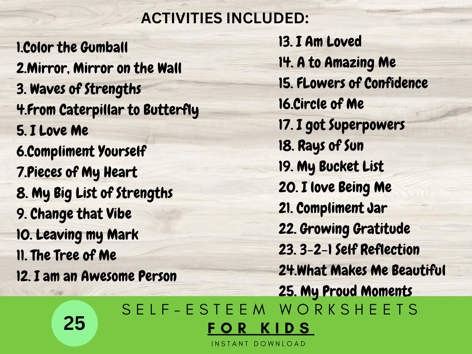Self-esteem Worksheets for Kids: Mental Health & Coping Skills (digital ...