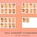 Autumn Alphabet Flashcards: Homeschool Classroom Decor (digital ...