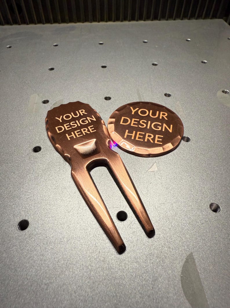 Custom Engraved Golf Divot Tool and Ball Marker Set - Etsy