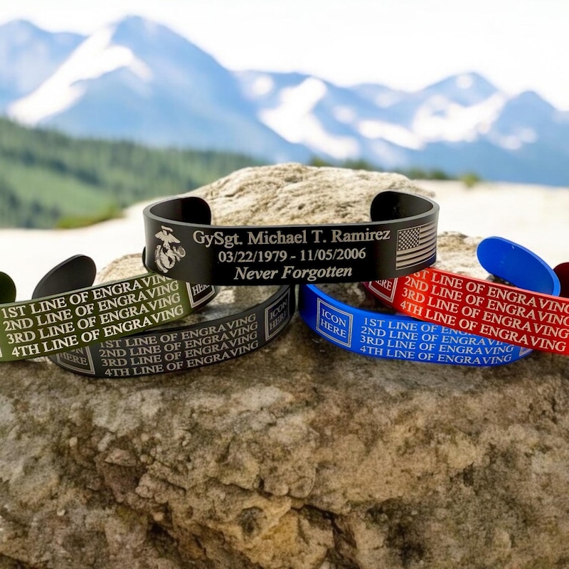 Metal Military Bracelets - Etsy