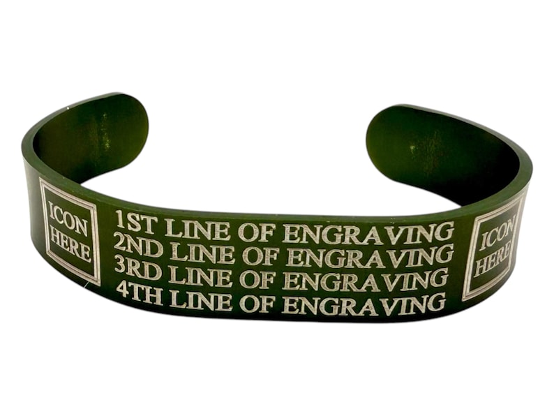 Custom Engraved Aluminum Memorial Bracelet: Military & First Responder ...