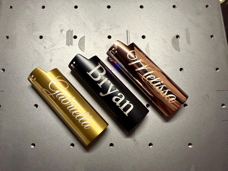 Custom Metal Lighter Cover for Bic Engraved Personal Gift for Him and ...