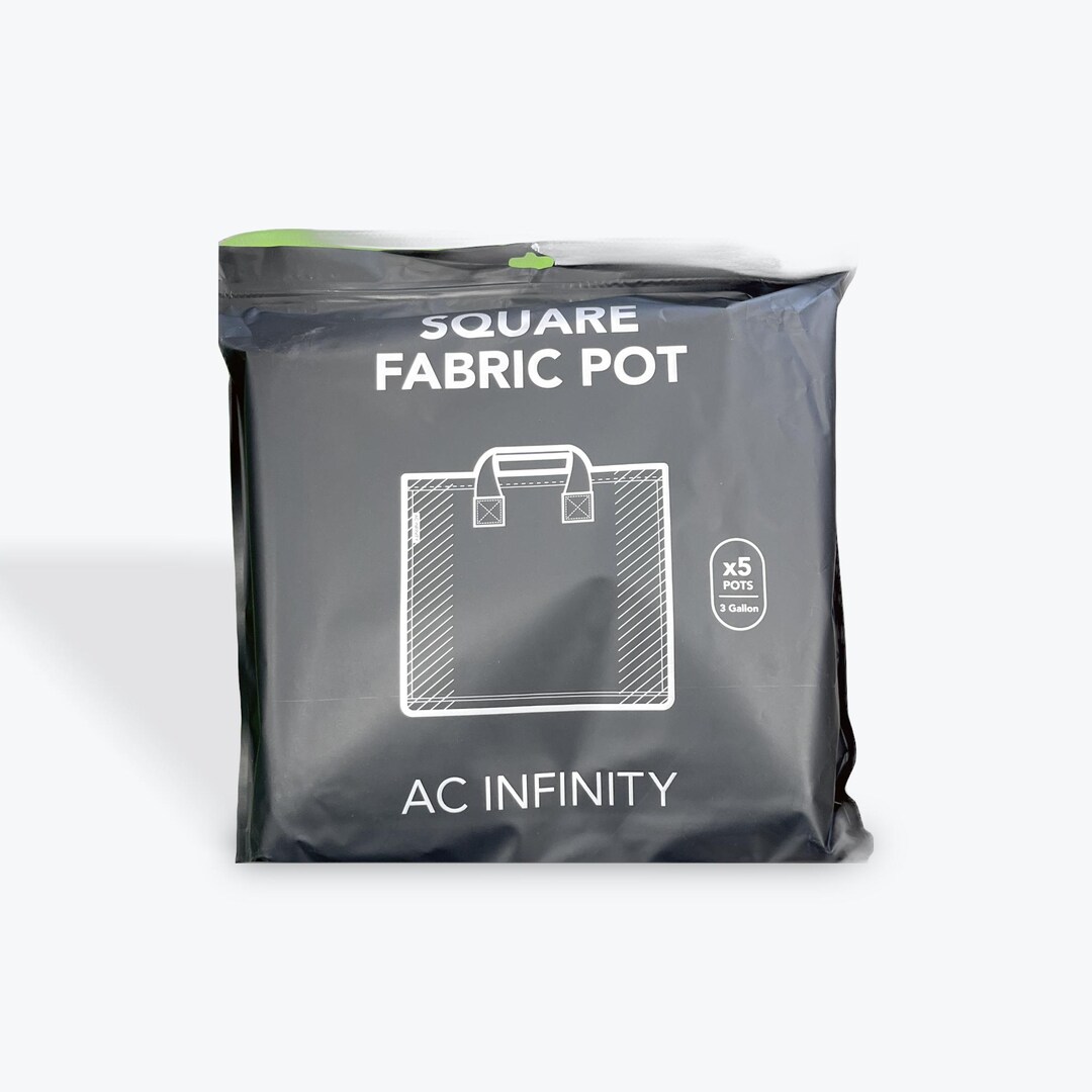 1 Gallon AC Infinity's Fabric Square Pots 5-pack - Etsy