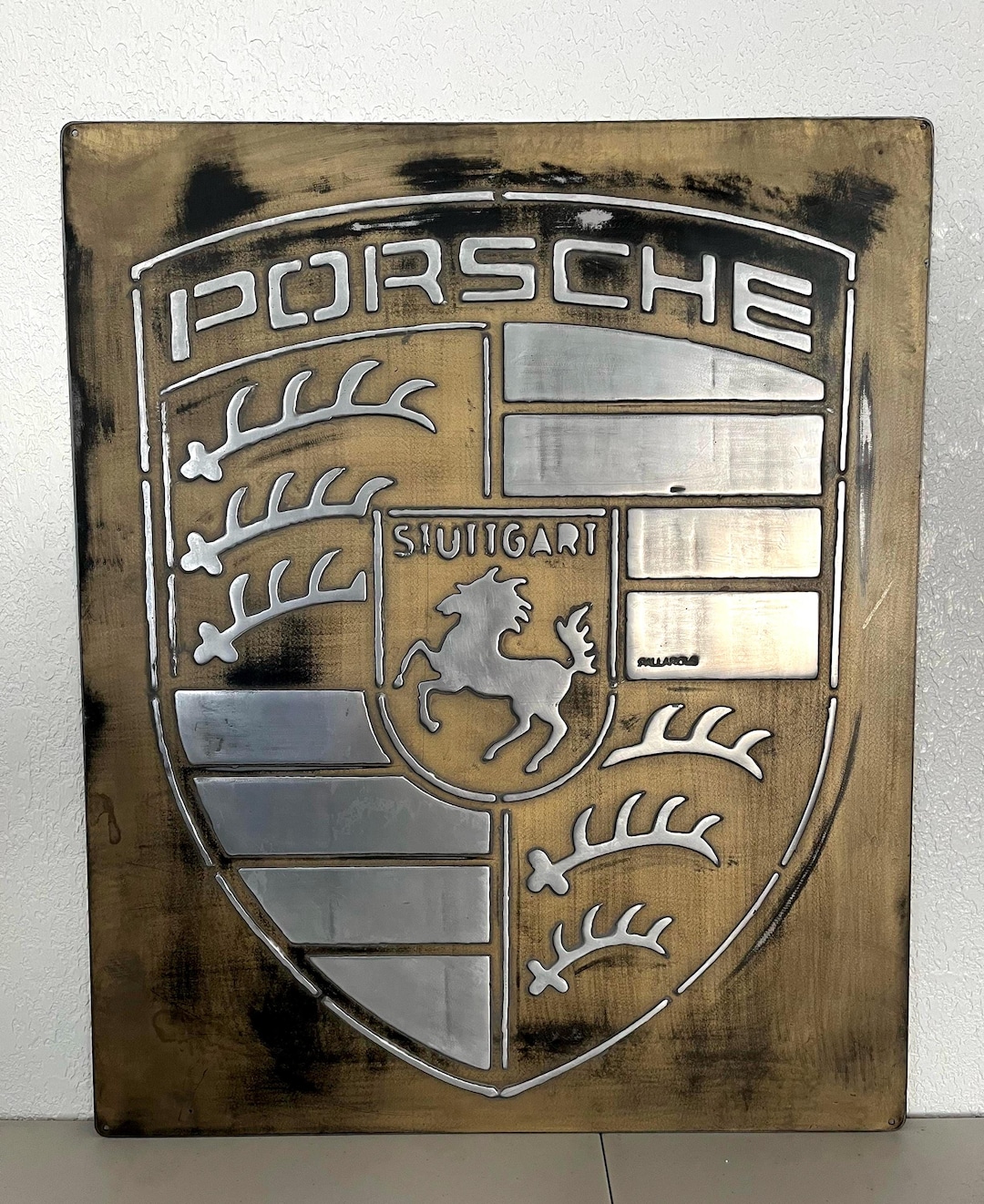 Porsche Garage Art Vintage in Cast Metal Sign(handmade) - Etsy