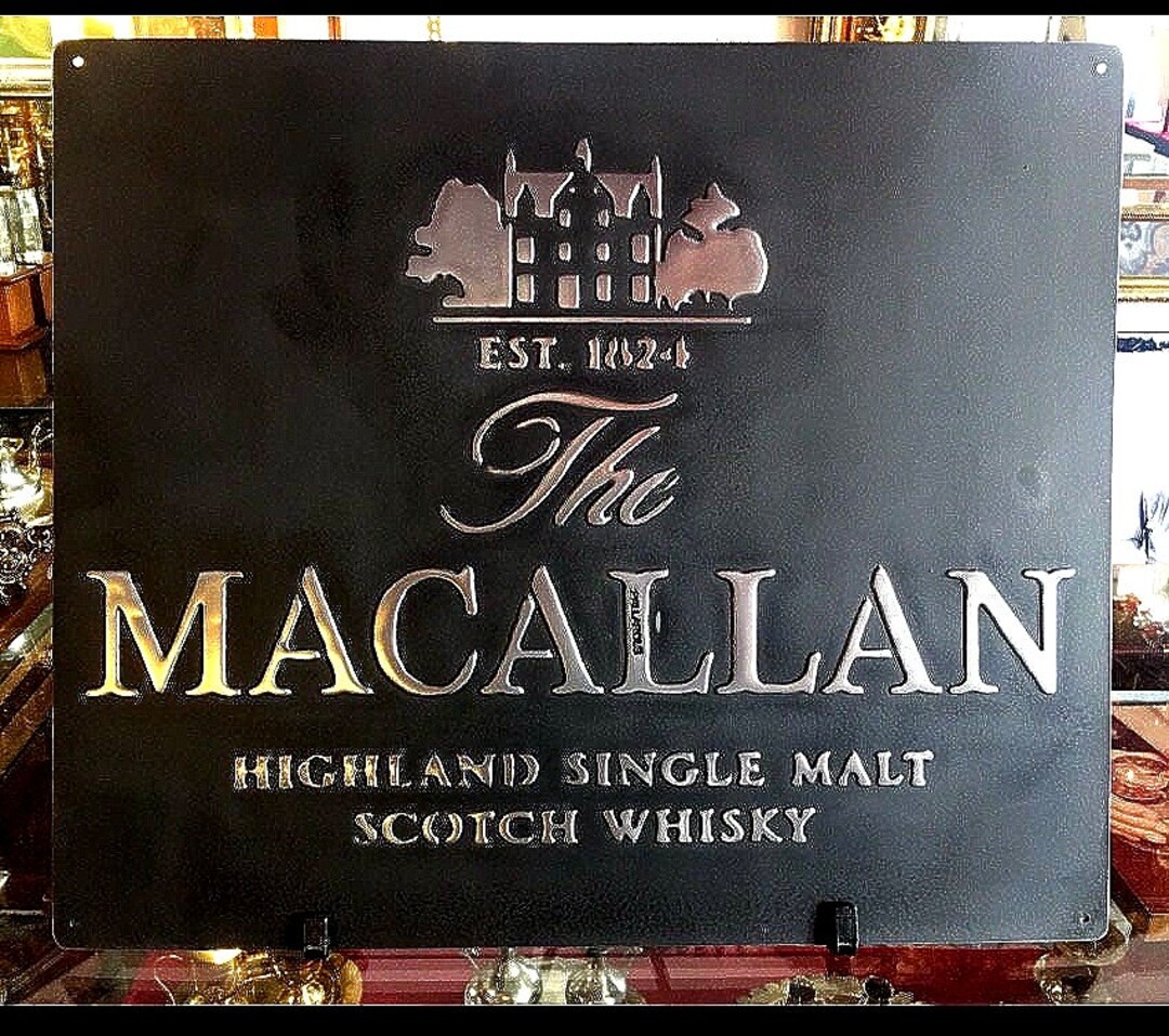 The Macallan Collector's Sign | Exclusive 24x20” Cast Metal Wall Art by ...