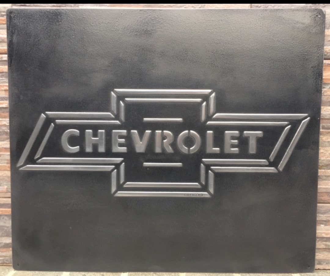 Chevrolet Sign in Cast Metal - Etsy