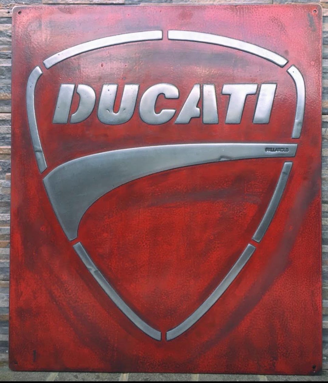 Ducati Sign in Cast Metal - Etsy