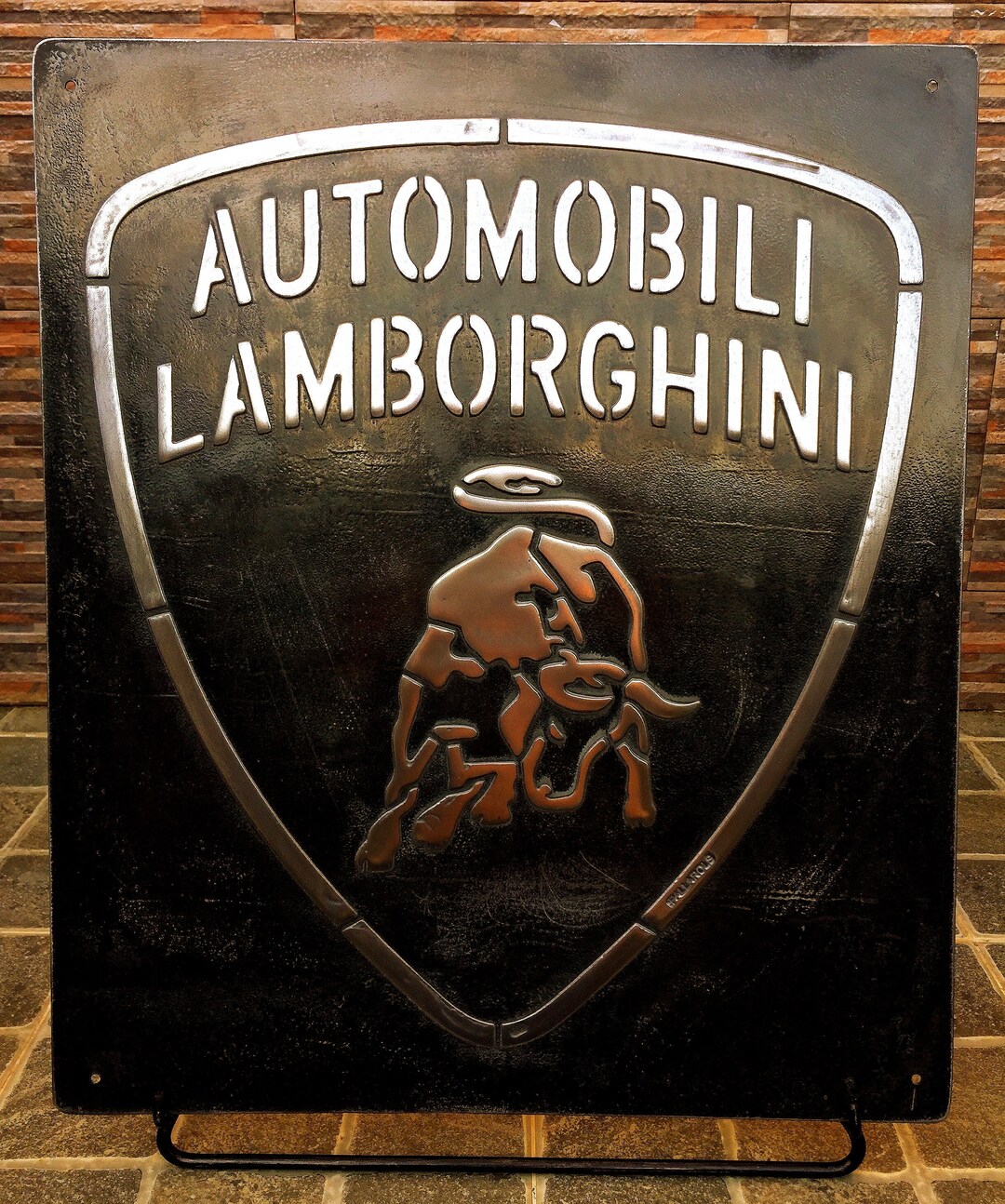 Vintage Lamborghini Metal Wall Sign - Etsy