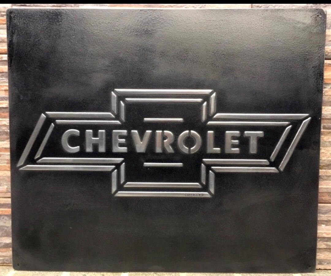 Chevrolet Vintage Sign | Handmade Cast Metal | Premium Garage Decor - Etsy