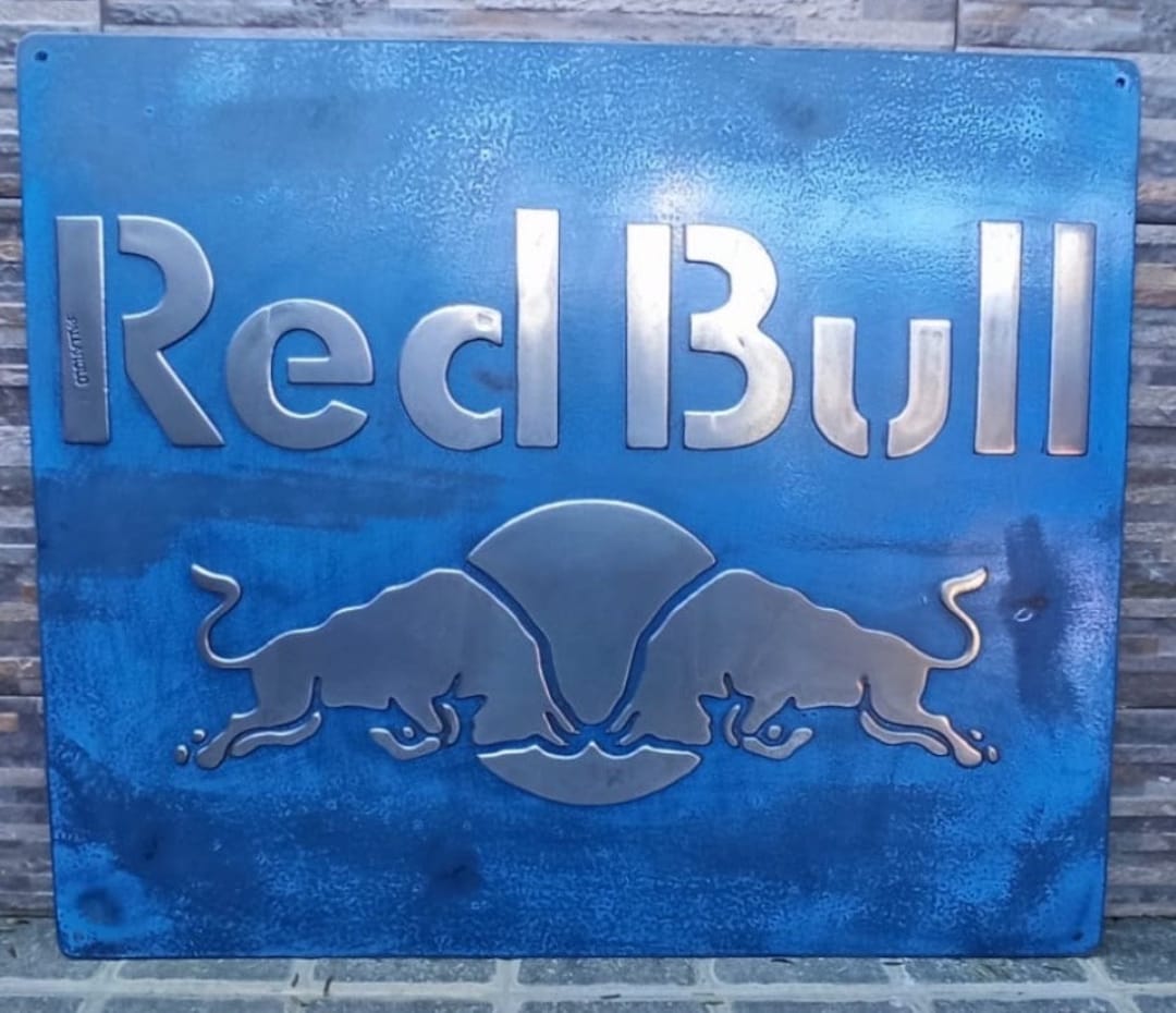Red Bull Vintage Metal Signhandmade - Etsy