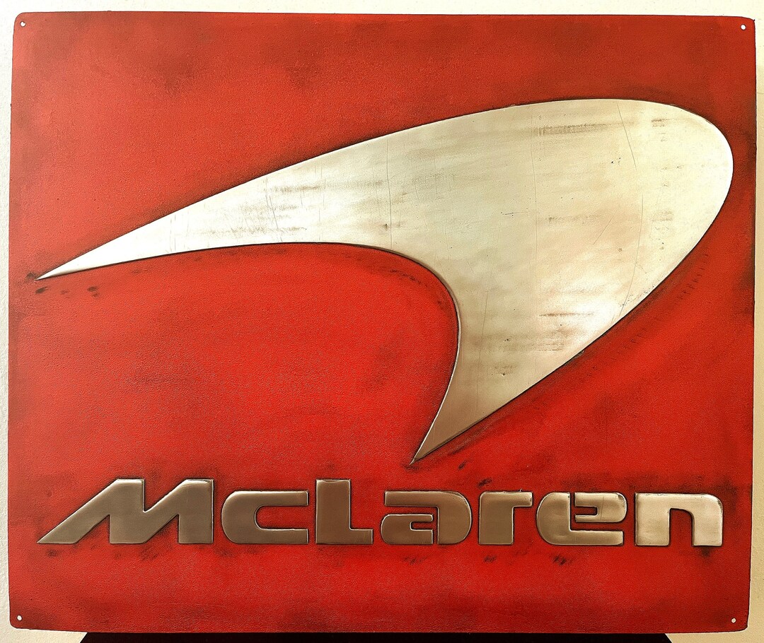 Mclaren Metal Sign – Handmade Cast & Hand-chiseled Wall Art – Vintage ...