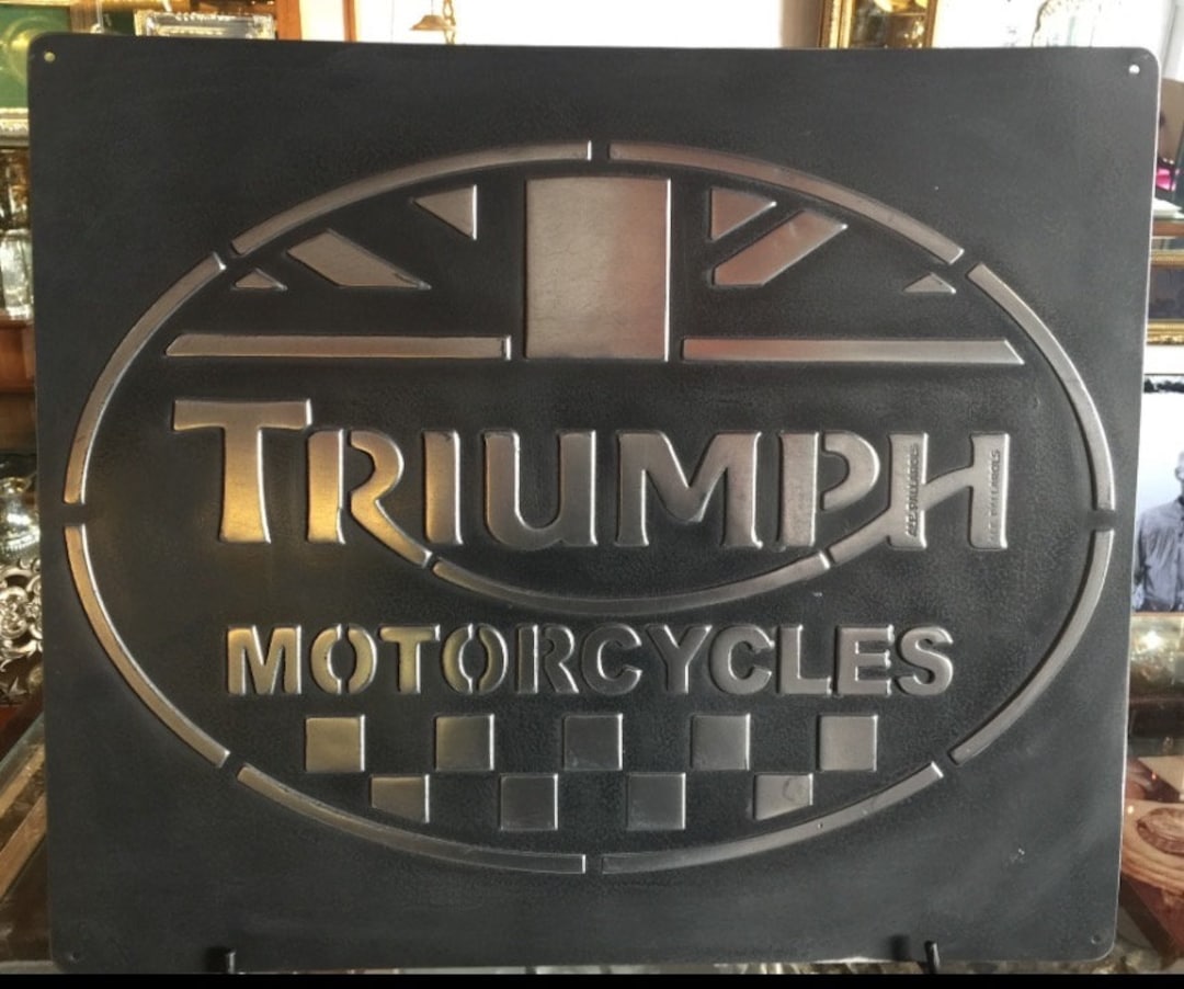 Triumph Wall Art | Handmade Cast Metal Sign 24x20” | Artisan ...