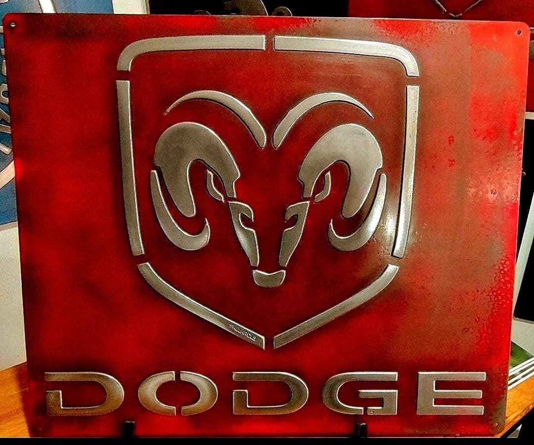 Dodge Vintage Style Metal Sign – Handcrafted Collector Piece. - Etsy