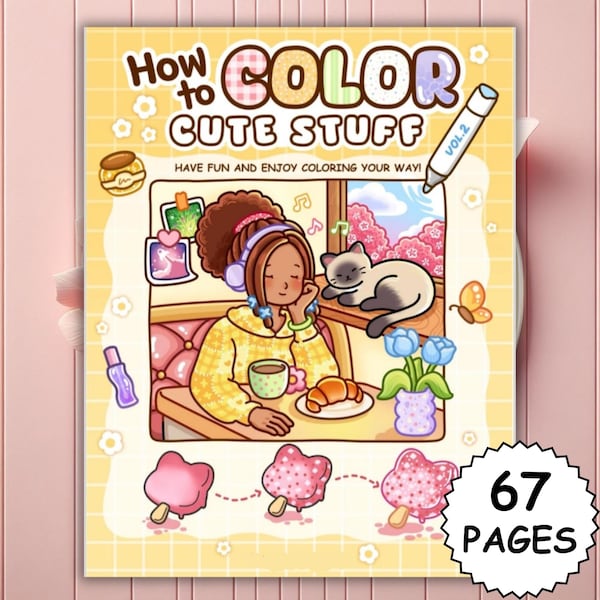 Cute Stuff Coloring - Etsy