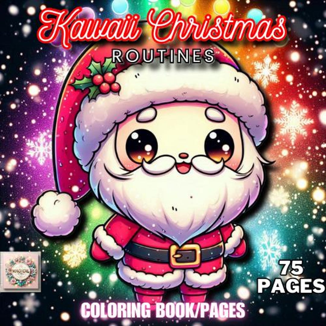 75 Kawaii Christmas Routines Coloring Pages, Kawaii Coloring Pages for ...