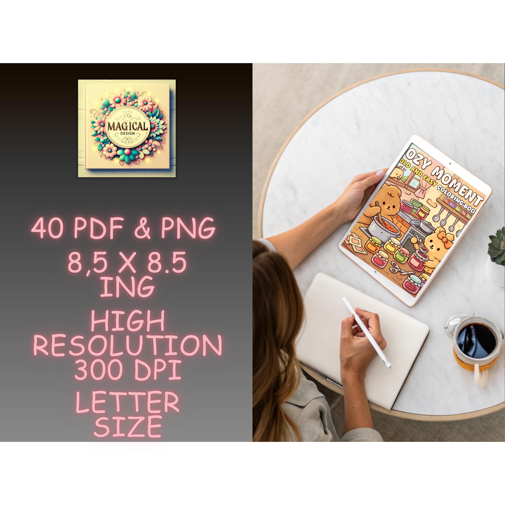 Cozy Moments Coloring Book | Cute Cozy Scenes | Bold and Easy Coloring ...