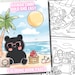 250 Bundle Summer Kawaii Coloring Pages, Modern Kawaii Food Coloring ...