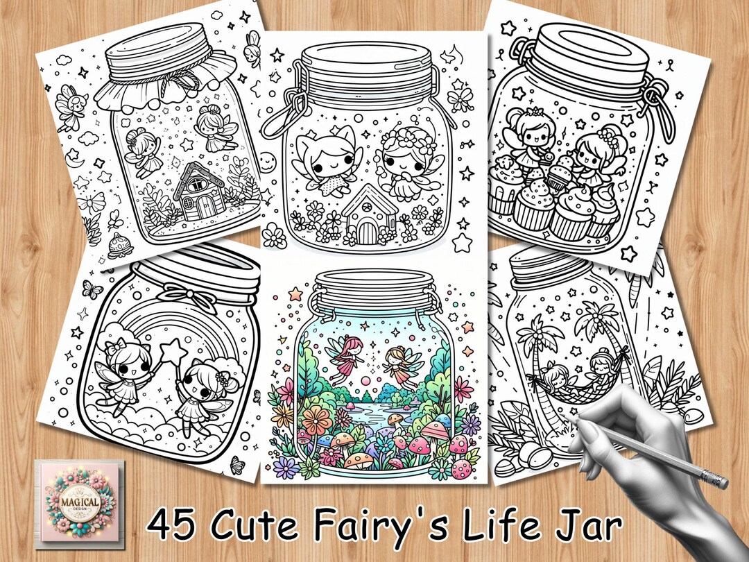 Bold and Easy Coloring Book, Cute Fairy Girl Coloring Pages, Cozy ...