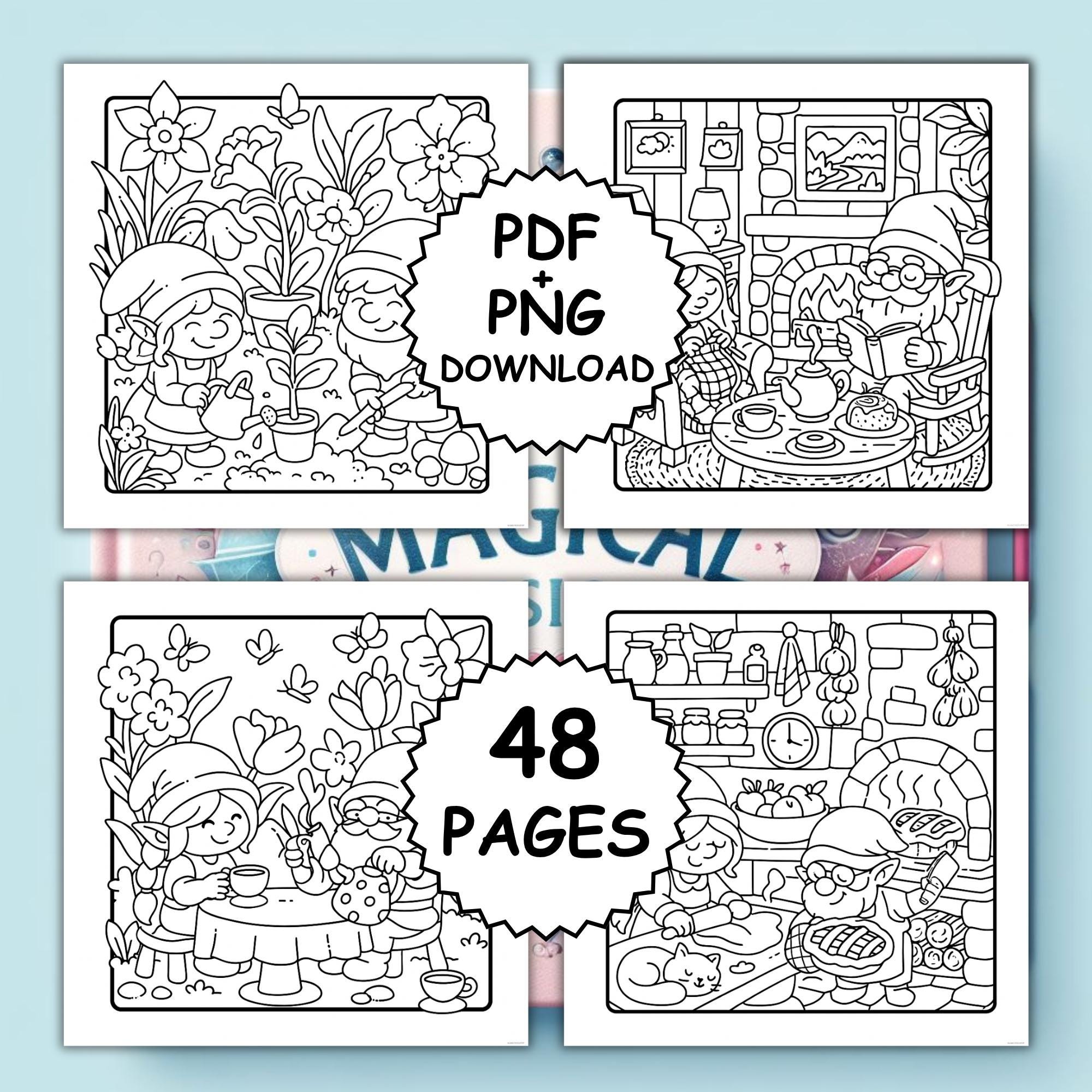 Cozy Fairytale Bold and Easy Coloring Book for Adults - Cute Coco Wyo ...