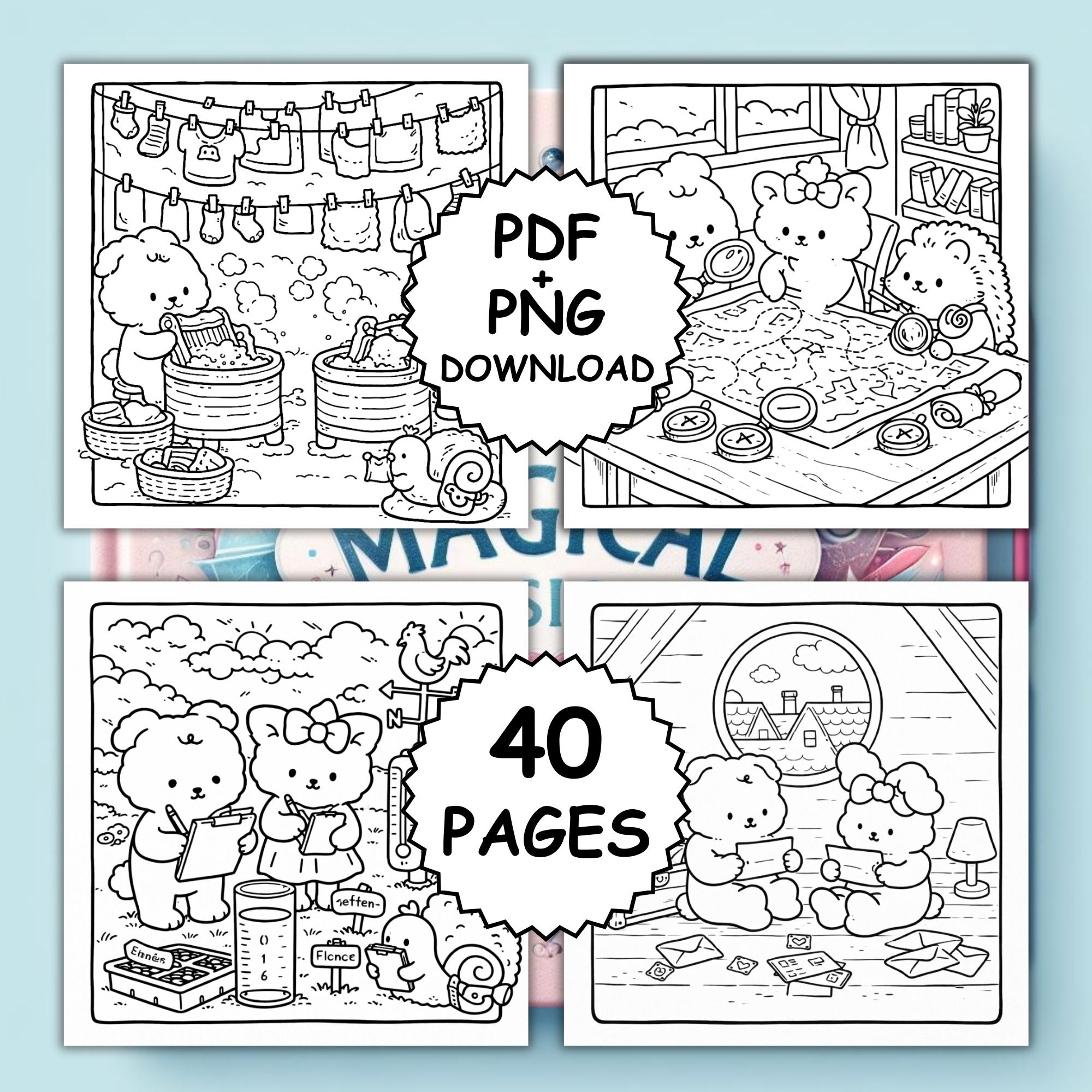 Cozy Moments Coloring Book | Cute Cozy Scenes | Bold and Easy Coloring ...