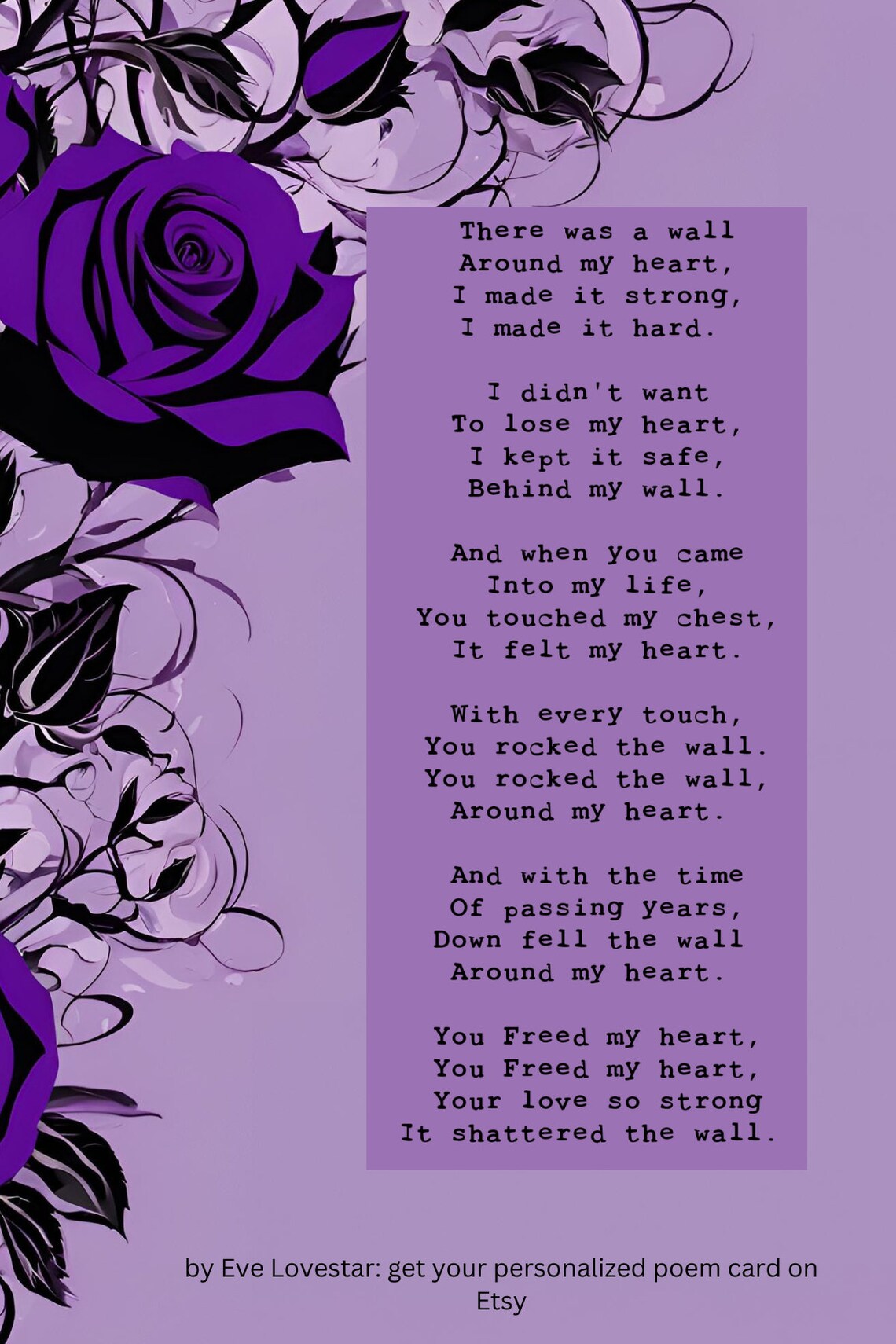Custom Romantic E-card With Personalized Poem Perfect for Anniversaries ...