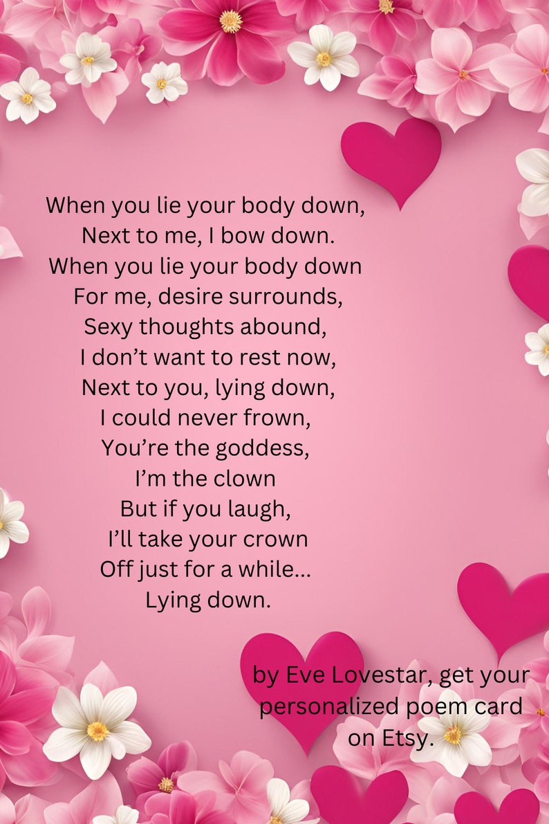 Custom Romantic E-card With Personalized Poem Perfect for Anniversaries ...