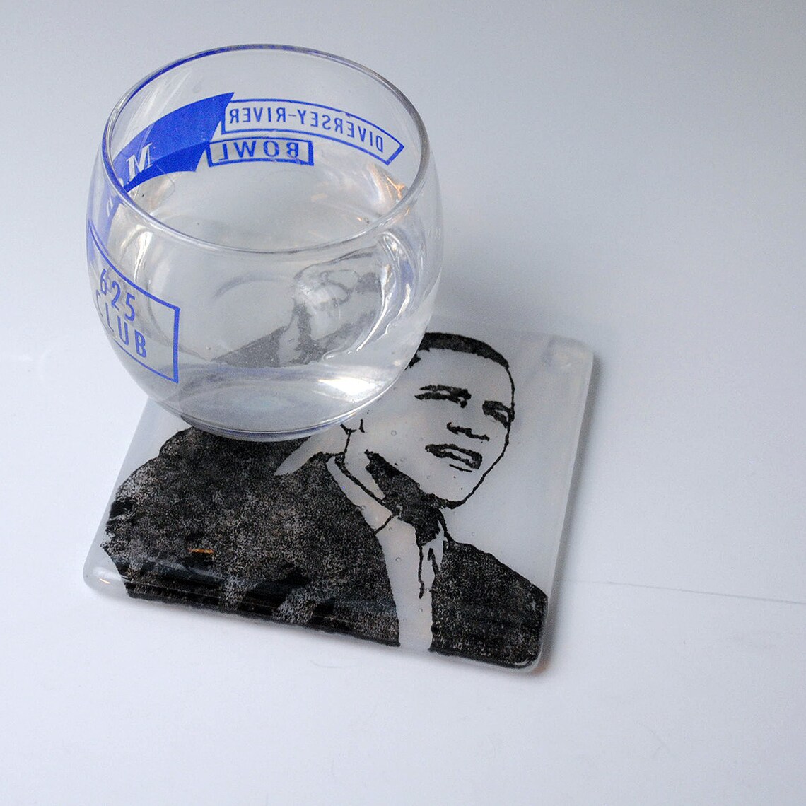 President Barack Obama Fused Glass Coaster President - Etsy