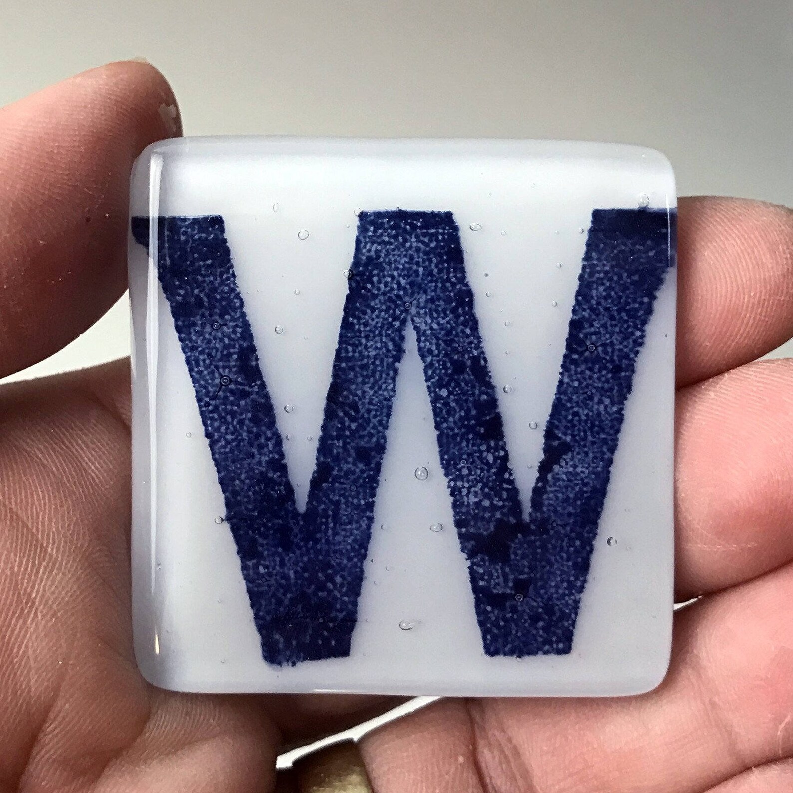 Chicago Cubs W Magnet Cubs Win Magnet White Glass - Etsy
