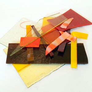 1lb Warms Bullseye COE 90 Fusible Scrap Glass 3mm SHIPS FREE When You ...