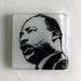 Martin Luther King Magnet MLK Fused Glass Magnet White Glass - Etsy