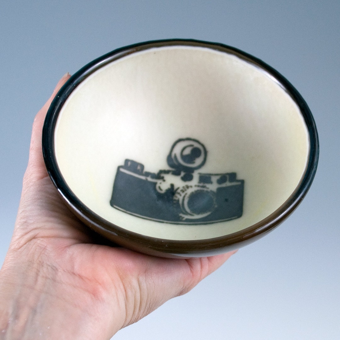 Camera Small Fused Glass Bowl - Etsy